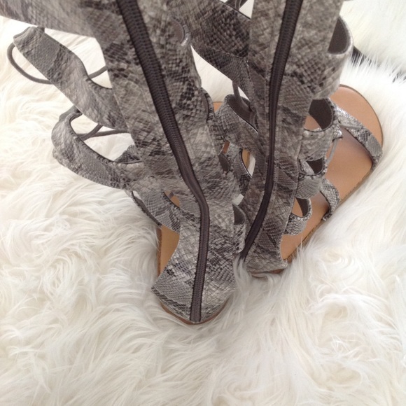 torrid | Shoes | New Torrid Snakeskin Leather Knee High Gladiator 6 ...